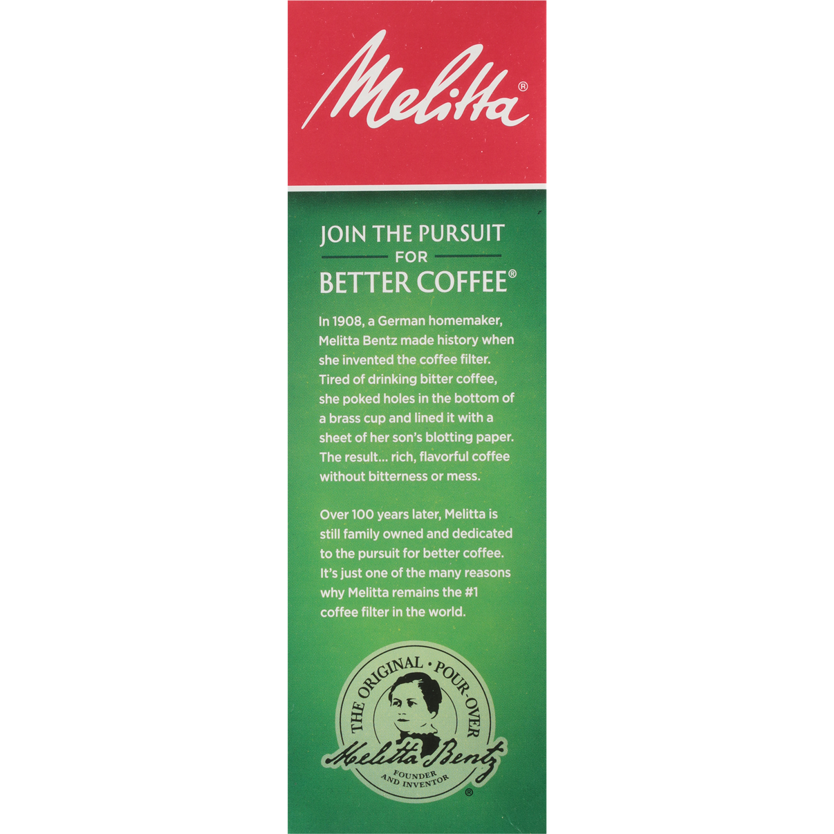 Melitta® #2 Cone Coffee Filter Paper Natural Brown - 100 Ct – Melitta USA