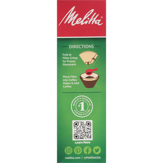 Melitta® #2 Cone Coffee Filter Paper Natural Brown - 100 Ct – Melitta USA