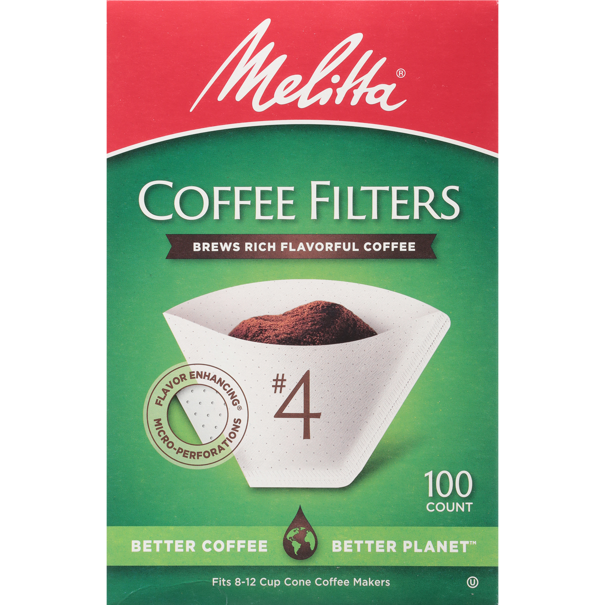Melitta® #4 Cone Coffee Filter Paper White - 100 Count – Melitta USA