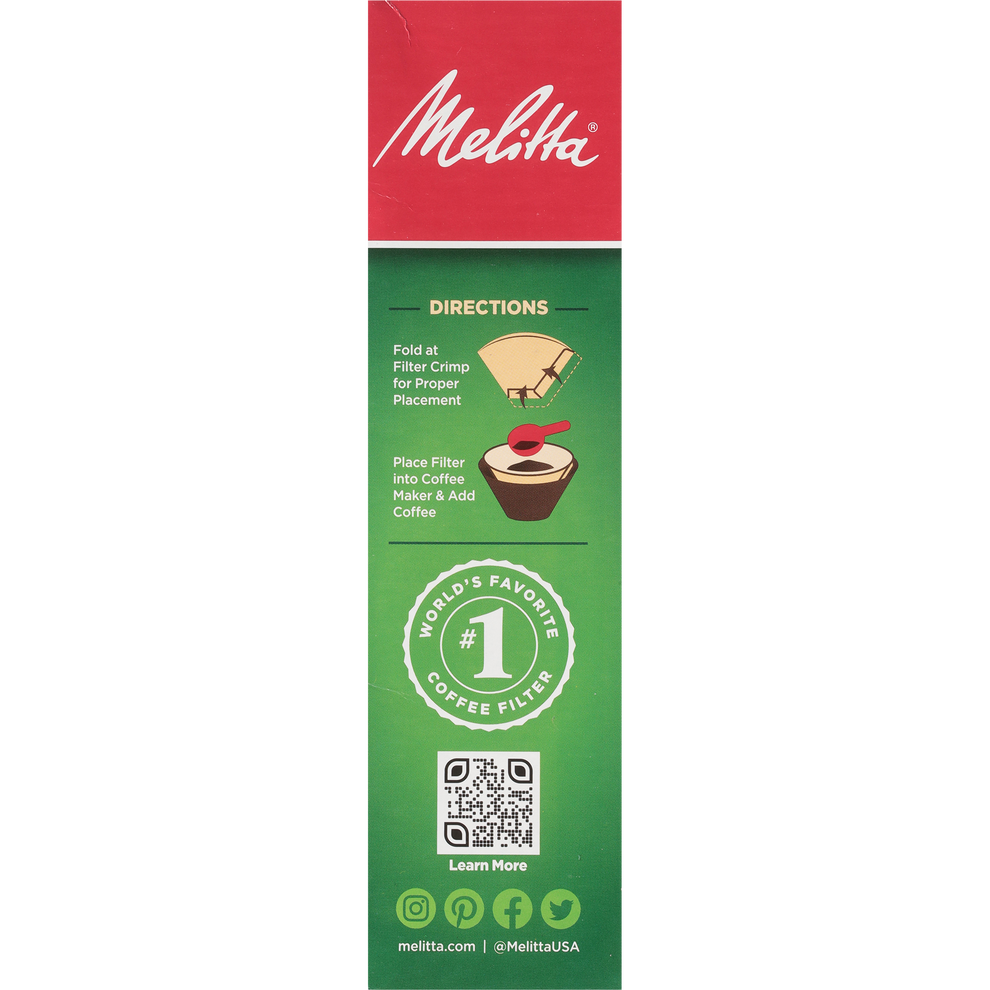 Melitta® #4 Cone Bamboo Coffee Filter Paper - 80 Ct - Official ...