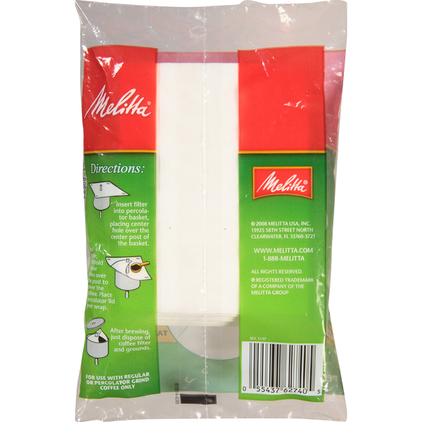 Melitta® Wrap Coffee Filter Paper White - 40 Ct | Official Site ...