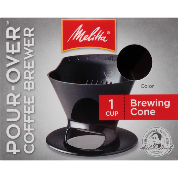 Melitta® 1-Cup Pour-Over™ Coffee Brew Cone - Black | Official – Melitta USA
