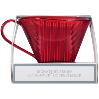 Melitta® Signature 1-Cup Pour-Over - Tritan™ Translucent Red – Melitta USA