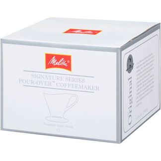 Melitta® Signature Series 1-Cup Pour-Over - Porcelain, White – Melitta USA