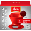 Melitta® 1-Cup Pour-Over™ Coffee Brew Cone - Red | Official – Melitta USA
