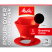 Melitta® 1-Cup Pour-Over™ Coffee Brew Cone - Red | Official – Melitta USA